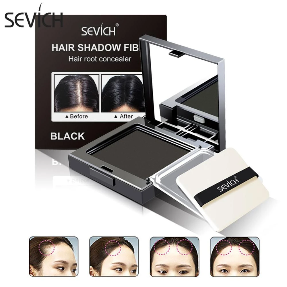 Sevich 5 Colors Concealer Hair Powder 12g Dark Brown Hair Fluffy Powder ...