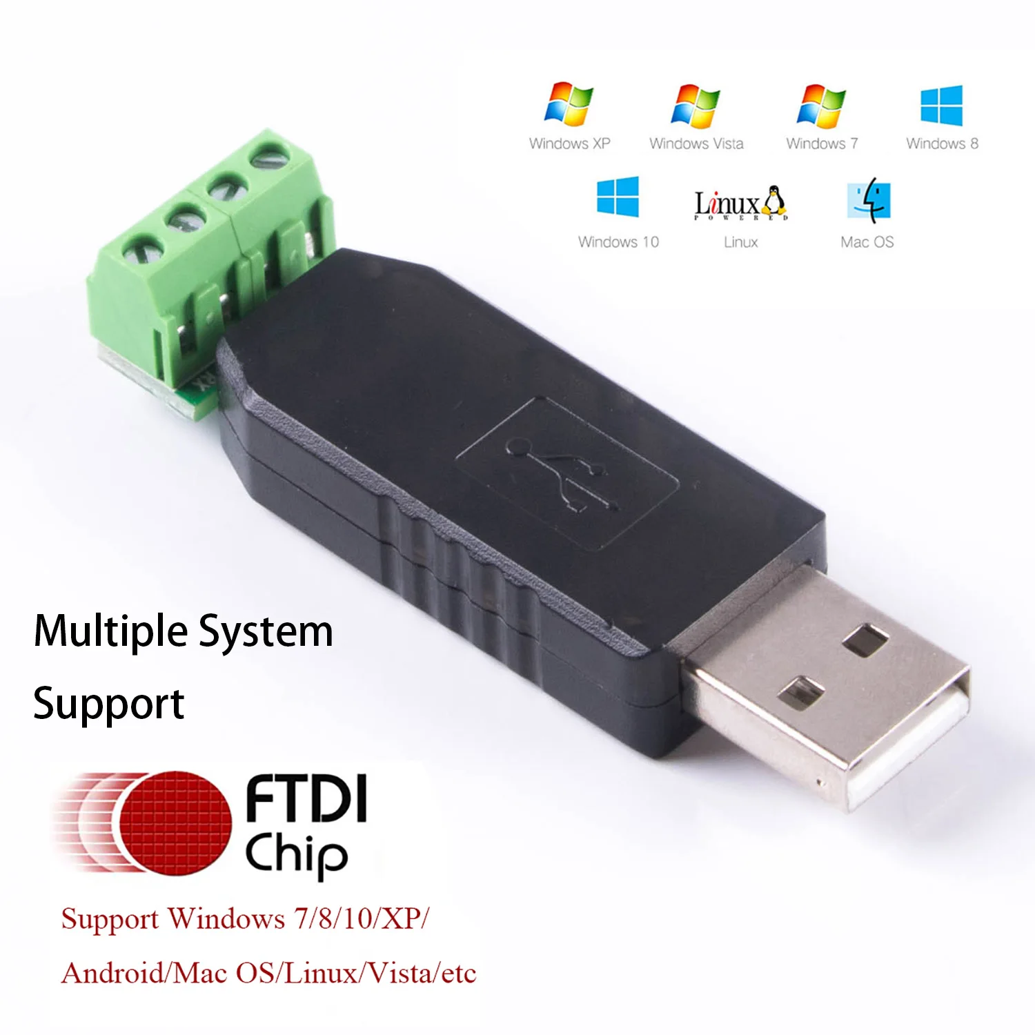 Generic Usb To Rs232 4 Pin Terminal Block Txd Rxd Gnd Vcc Pinout Serial ...