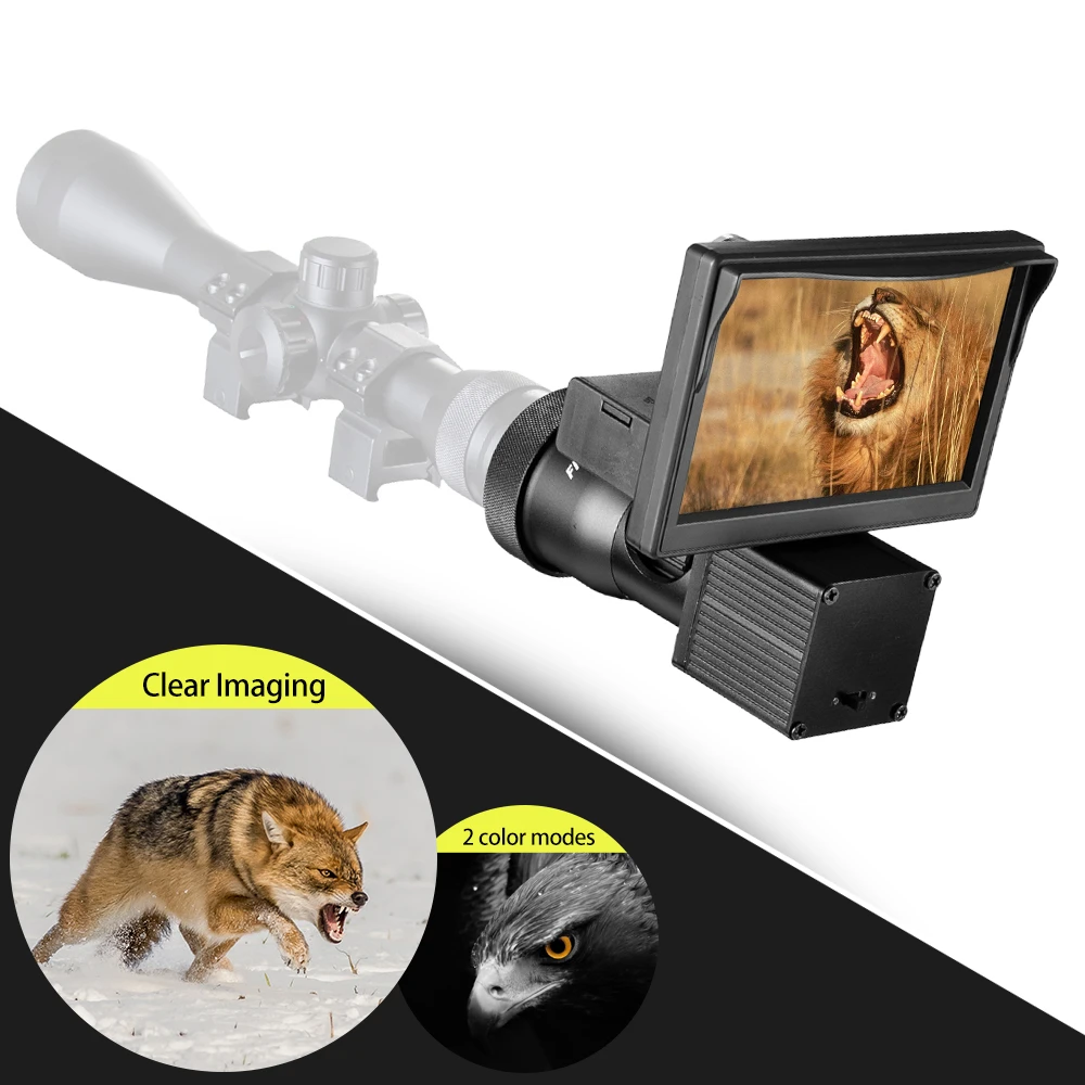 Fire Wolf Night Vision 5.0 Inch Display Siamese Scope Video Cameras ...