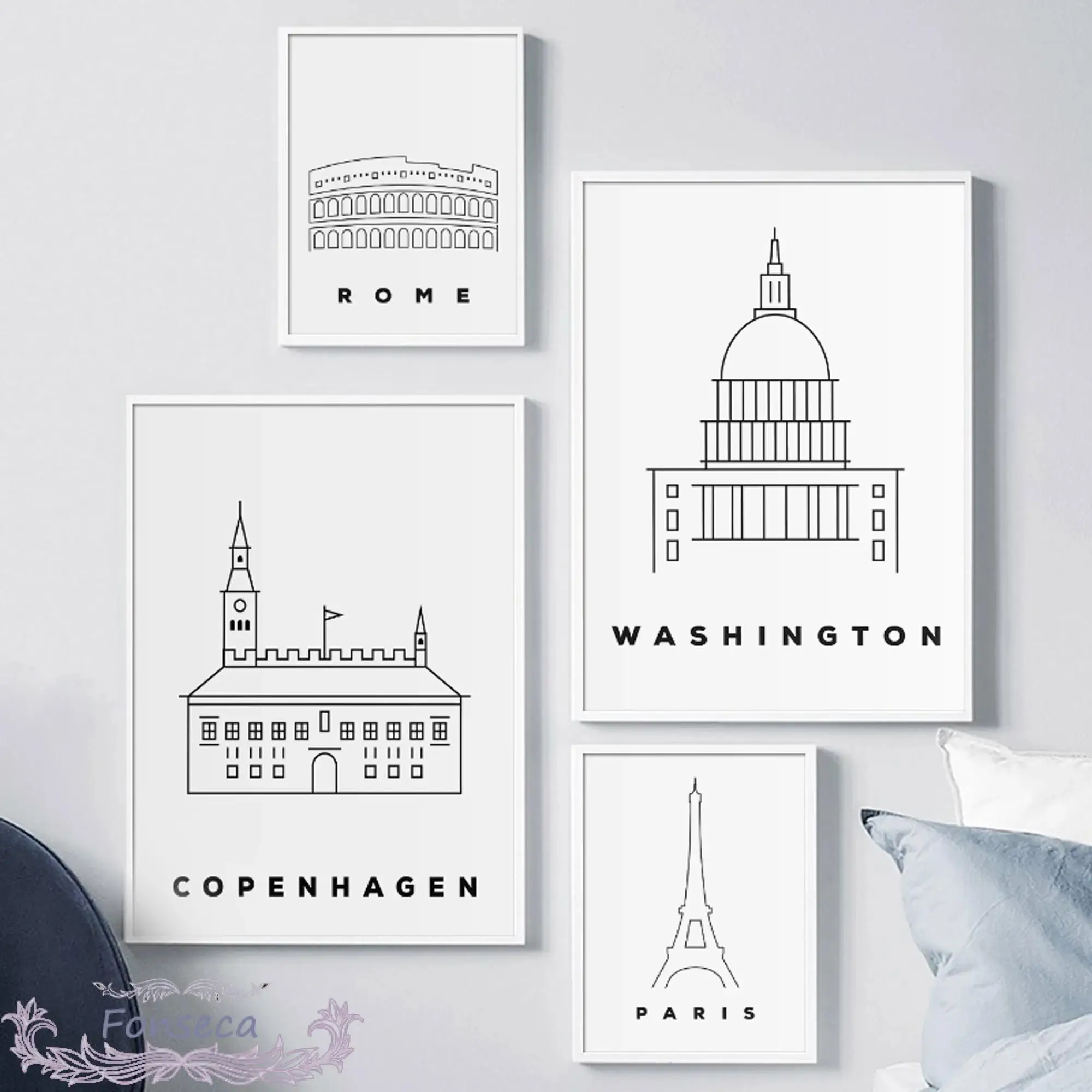 Paris Simple Drawing