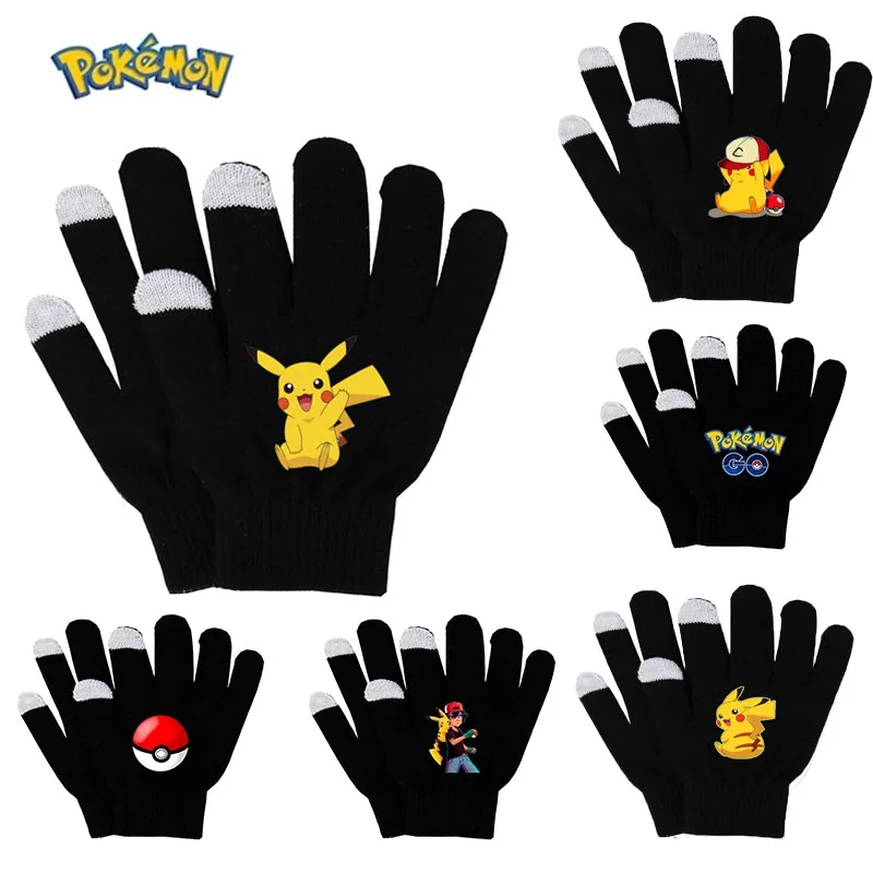 Pokemon Pikachu Knitted Gloves Christmas Gift - KawaiiMerch.com