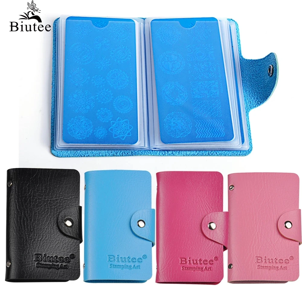 Biutee 24 Slots Large Rectangular Nail Art Stamping Plate Holder ...