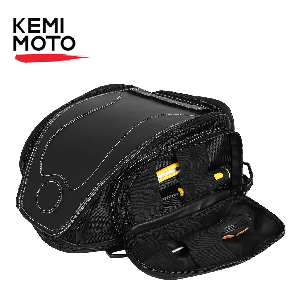 Motorcycle-Tail-Bag-Waterproof-PU-Waterproof-Motorbike-Luggage-Bag ...