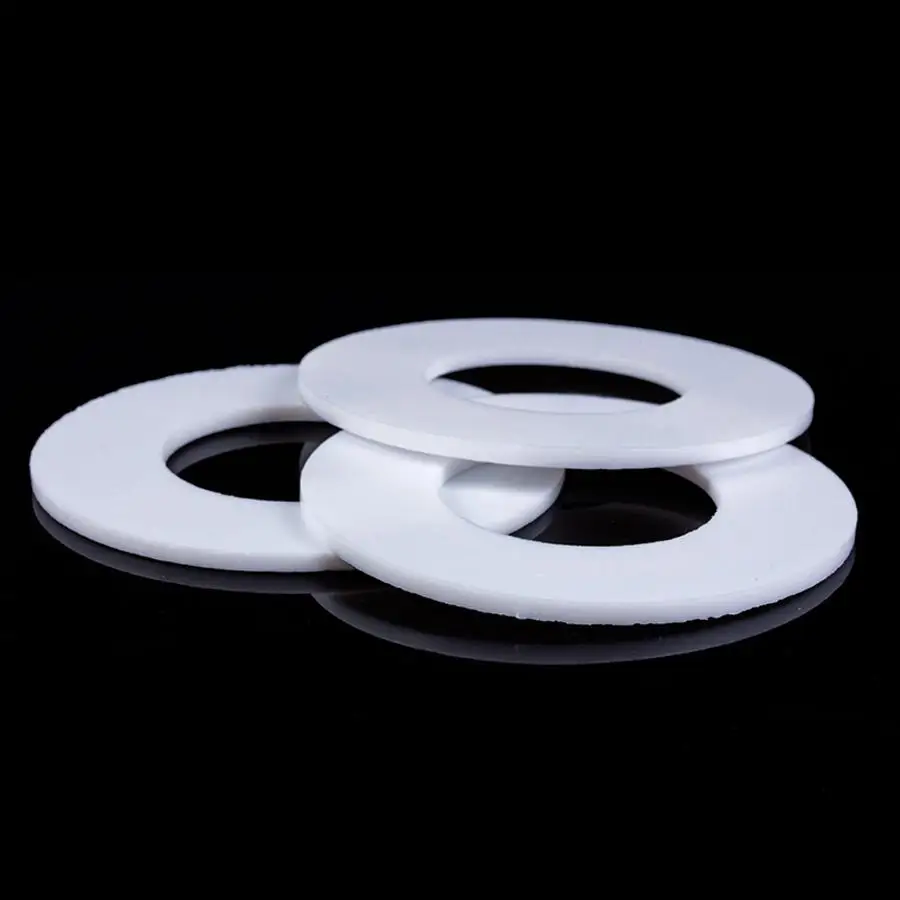DN15 18x10x2mm Fit 1/2" BSP Thread PTFE Food Grade Flat Washer Gaskets ...
