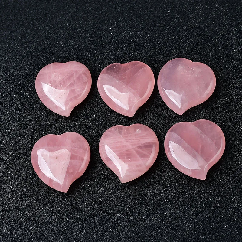 1PC-Natural-Rose-Quartz-Heart-Shape-Love-Mini-Crystal-Healing-Stone ...