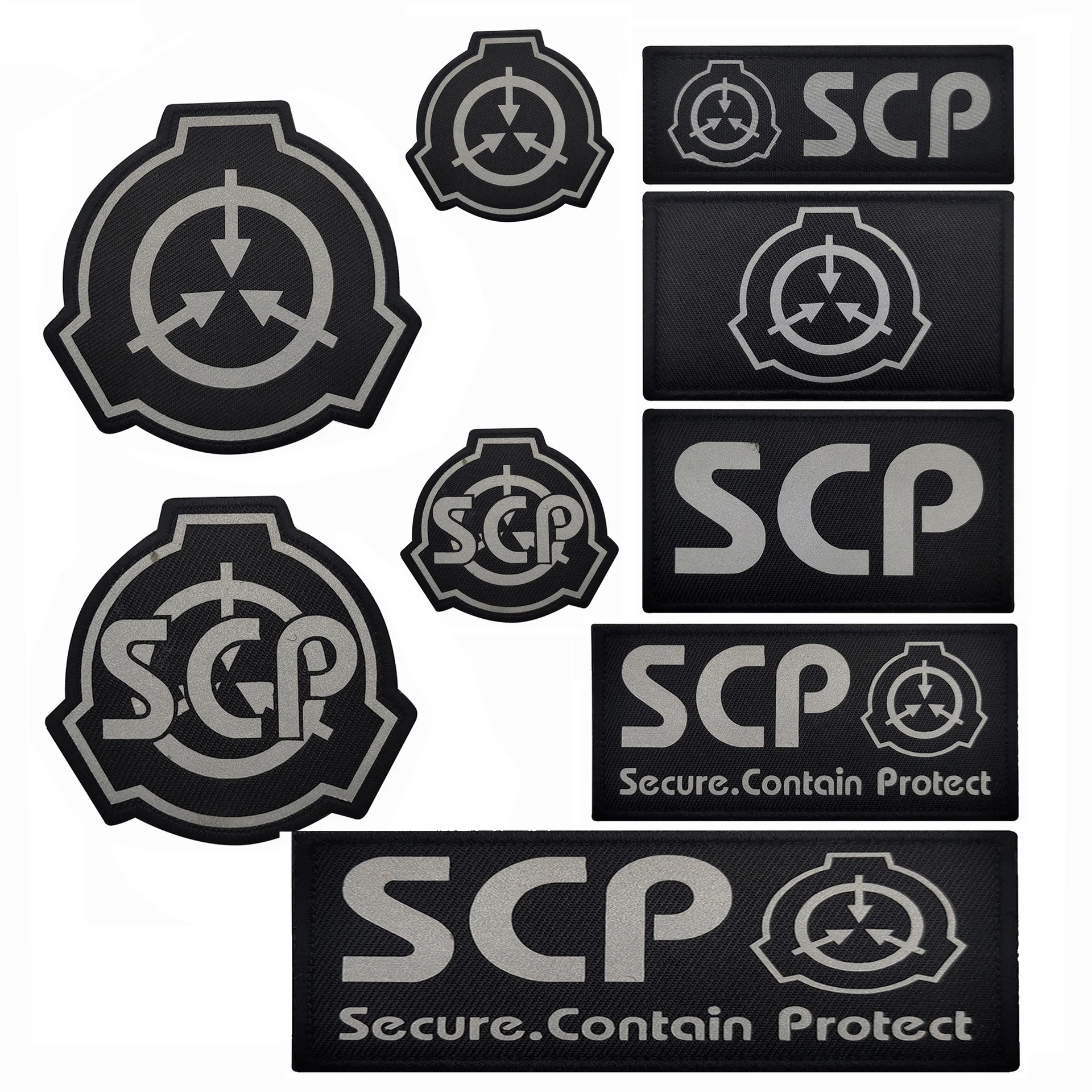 Scp Foundation Logo Embroidery Patches Reflection Badges Emblem ...