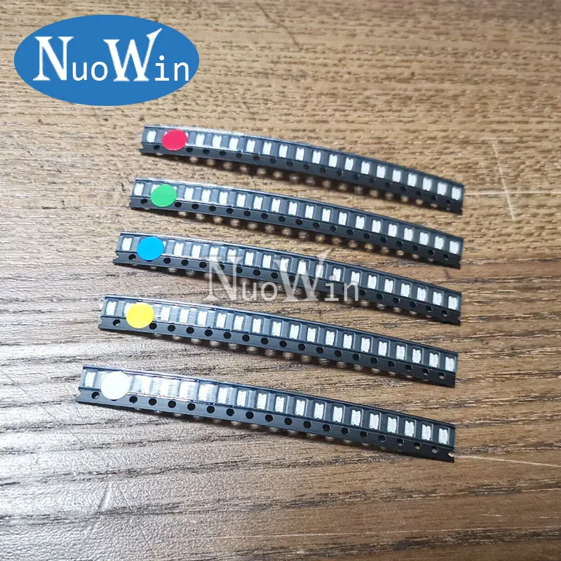 100pcs 1206 Smd Led White Red Blue Yellow Green Orange Warm White Pink ...