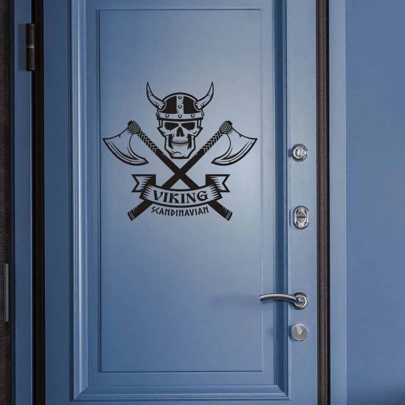 Wall Decals & Murals Wall Décor Viking Skull Ancient Vikings Runes ...