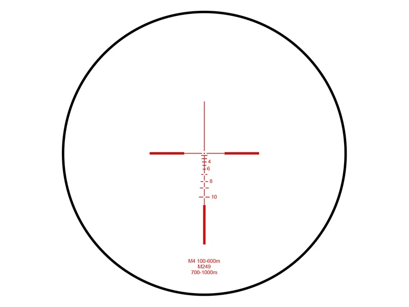 Tactical 1x-4x Optical Rifle Scope collimator Fixed Dual Purpose Scope ...