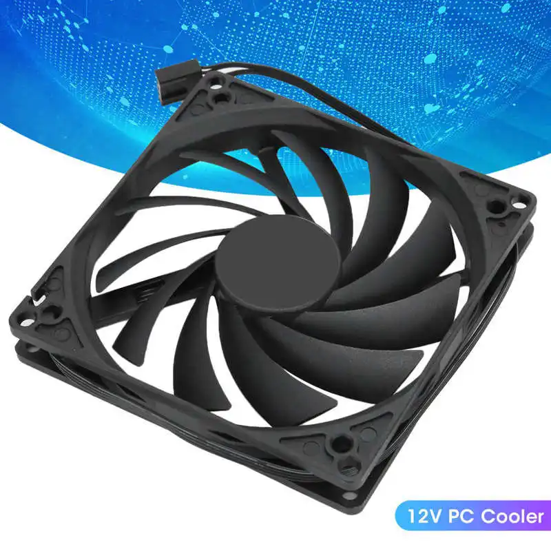 Cpu Radiator Fan Pwm 4pin Pc Cooler 12v Speed Regulation Ultra Thin ...