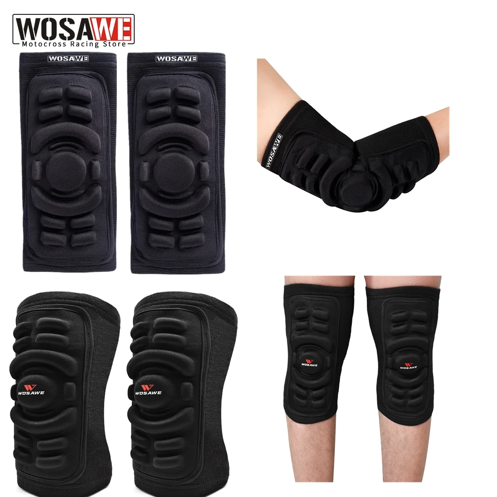 WOSAWE Motorcycles Knee Elbow Pads Protective Gel EVA soft pad ...