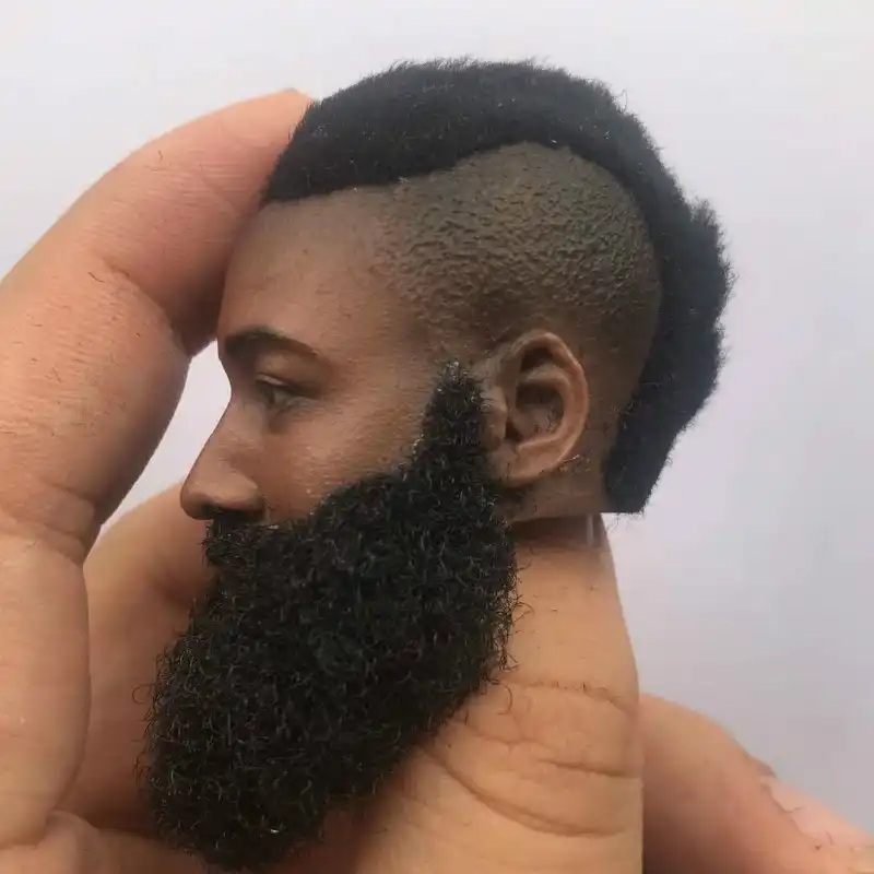 Custom 1/6 Scale Dreadlocks Ross Head Sculpt Basketball Star for 12inch ...