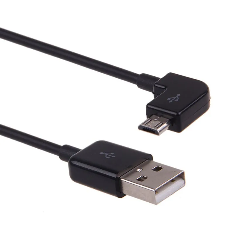 1M 3M 5M USB 2.0 to Micro USB Date Cable Line Elbow 90℃ Mobile Phone ...