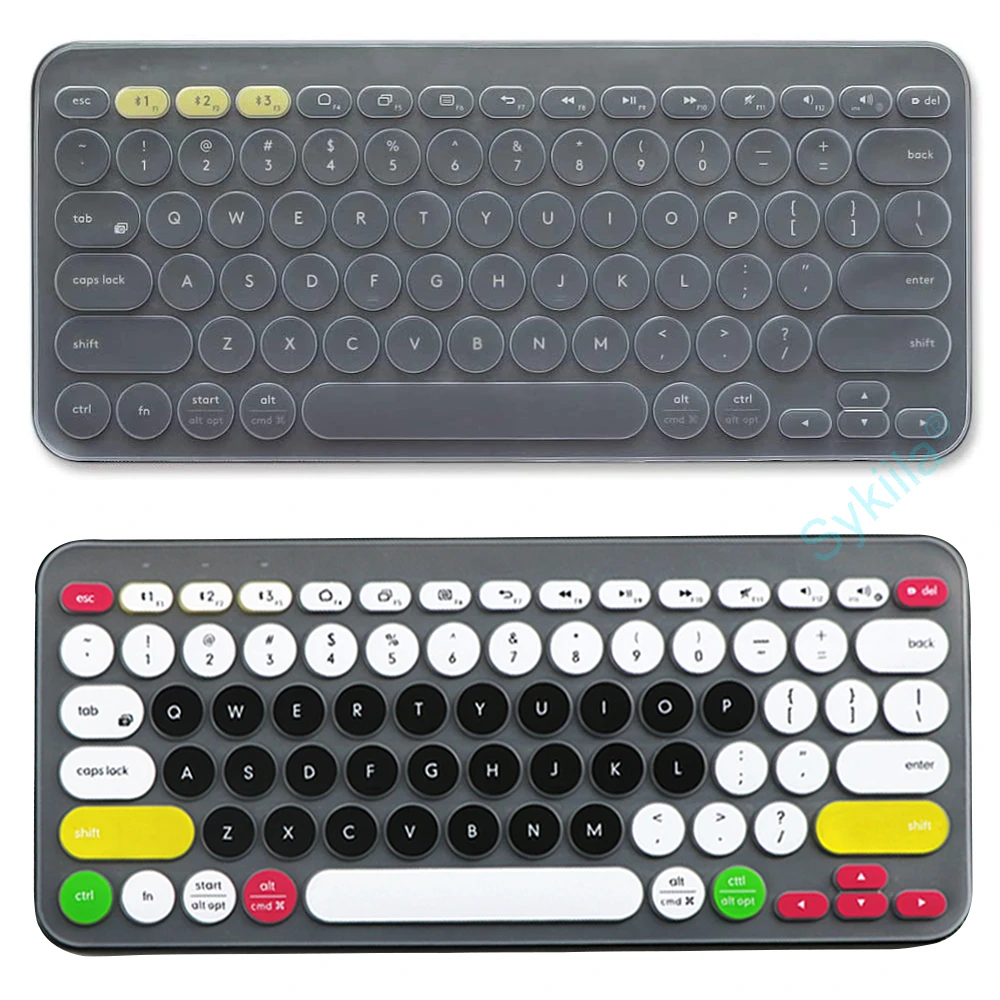 K380 Keyboard Cover For Logitech K380 For Logi Wireless Clear Black ...
