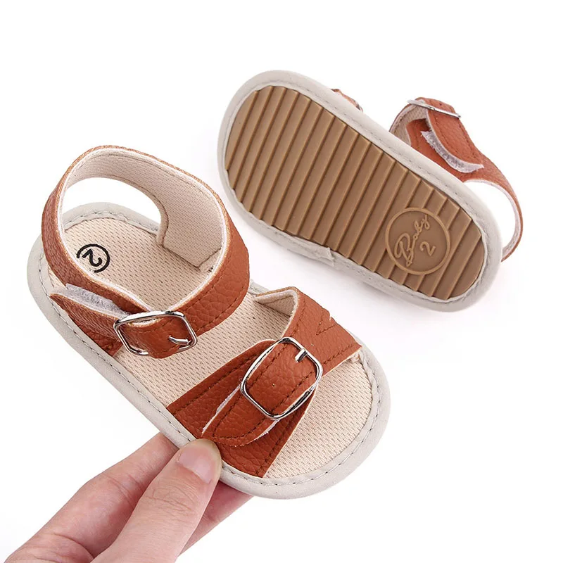 Pu Leather Baby Sandals For Boys Girls Shoes Summer Non-slip Baby Shoes ...