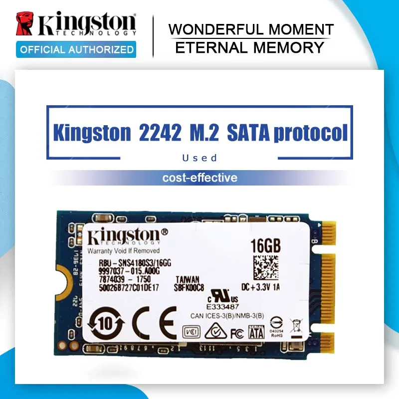 Kingston SSD 2242 M.2 SATA 프로토콜, 내부 솔리드 스테이트 드라이브, 산업용 컴퓨터 미니 장치 노트북 ...