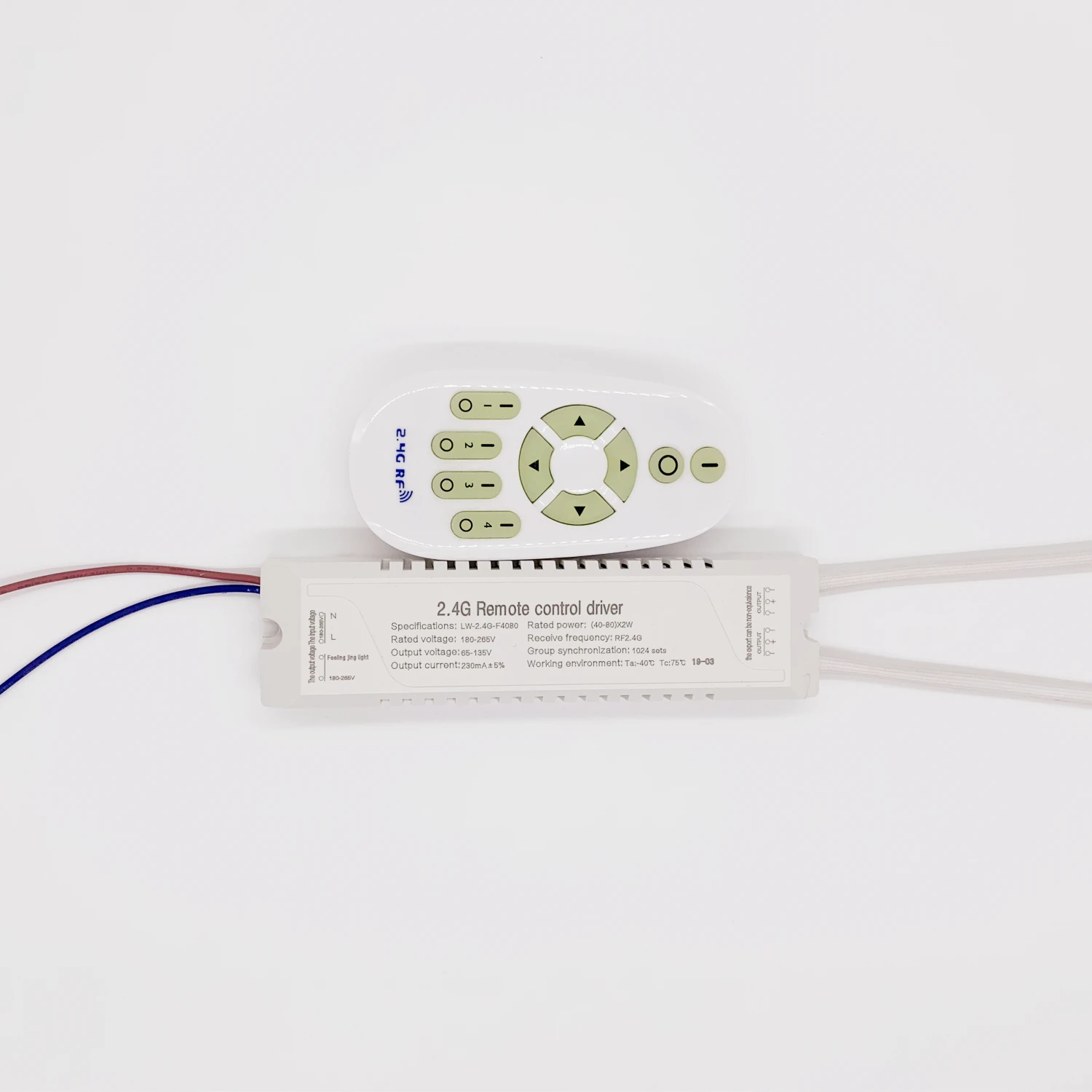 40 80W 230mA,2.4G remote control LED driver lighting transformer for ...