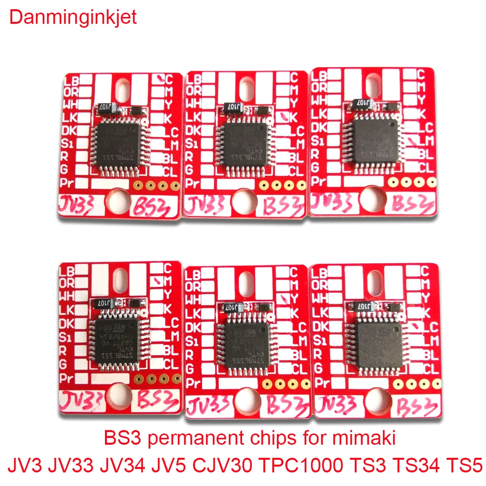 ink cartridge BS3 permanent chips for mimaki JV3 JV33 JV34 JV5 CJV30 ...