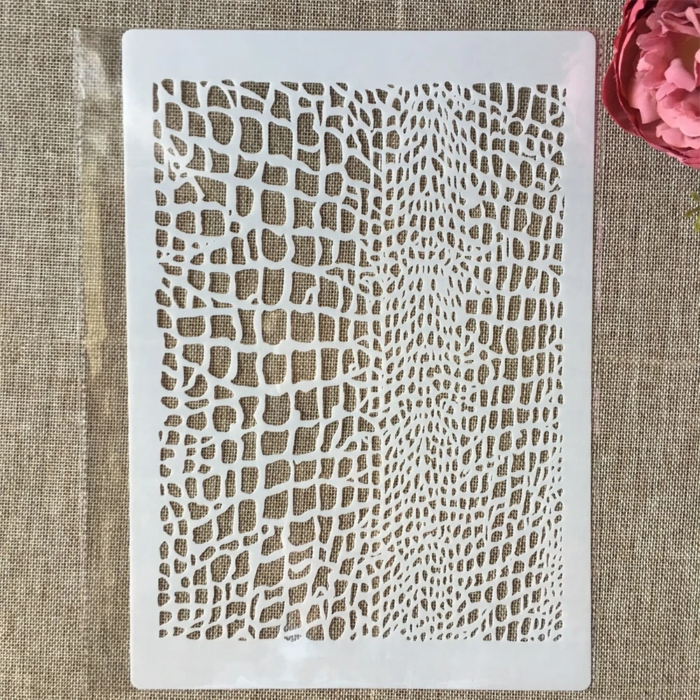A4-29cm-Wooden-Net-Texture-DIY-Layering-Stencils-Wall-Painting ...