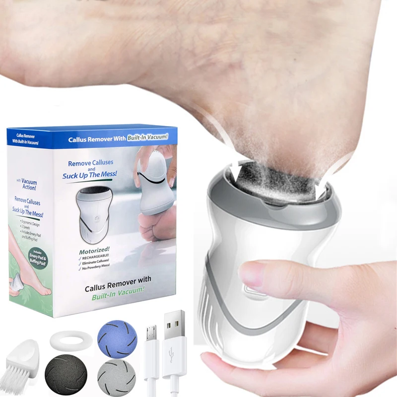 New Usb Rechargeable Electric Vacuum Adsorption Foot Grinder Pedicure ...