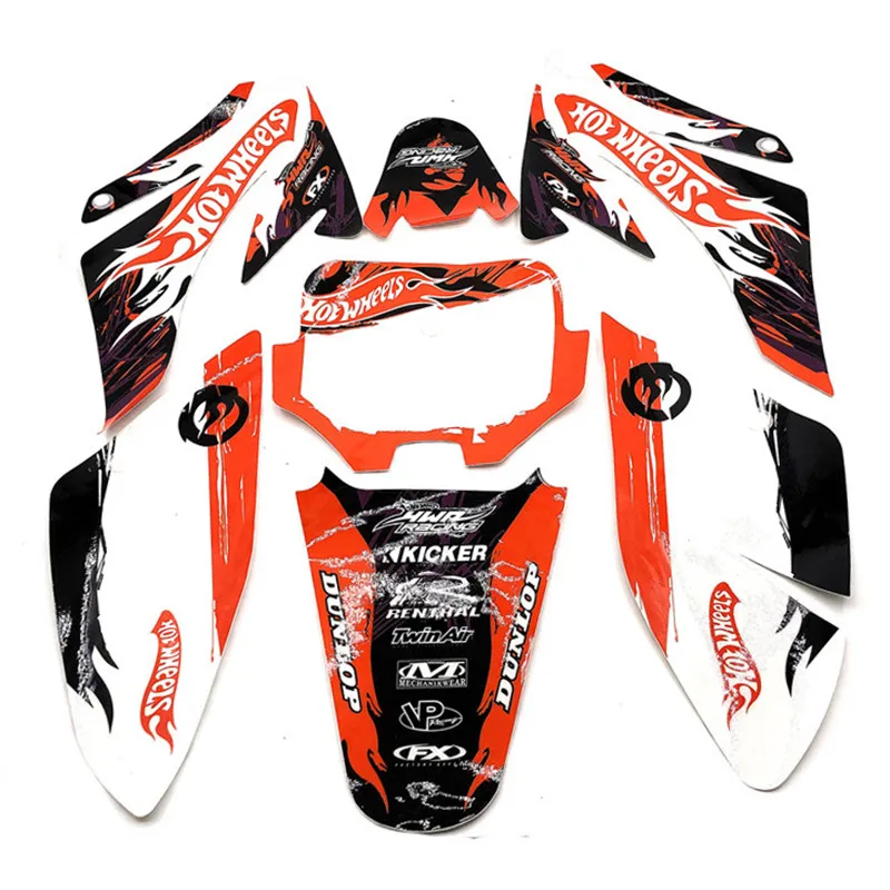 KIT de calcomanías decorativas CRF 70, pegatinas DIRT PIT BIKE, SENGE ...