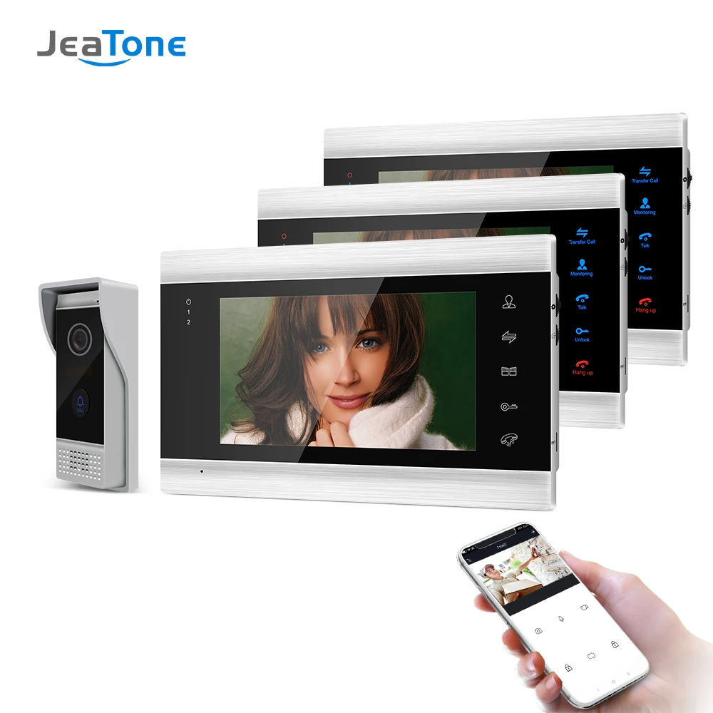 Jeatone-7inch-Wireless-Wifi-Smart-IP-Video-Door-Phone-Intercom-System ...