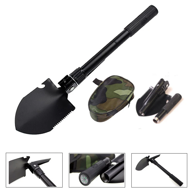 Garden Tools Military Portable Folding Shovel Multifunction Stainless ...