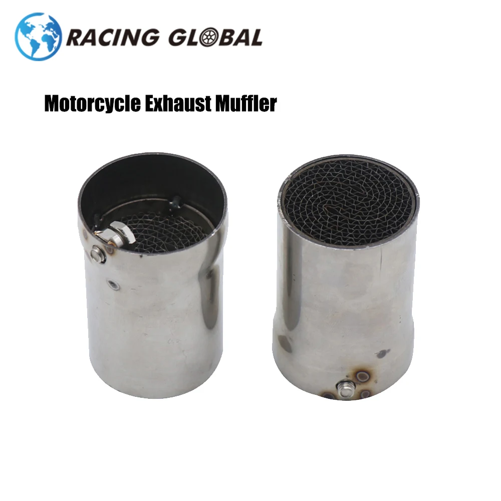 Alcon Racing 유니버설 프론트 미들 엔드 배기 촉매 508mm Db 킬러 오토바이 배기 머플러 용 탈착식 소음기배기