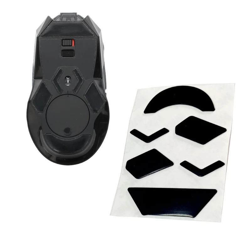 1 Set Mouse Skates Replacement Glide Feet Pads Black Mouse Feet Sticker ...