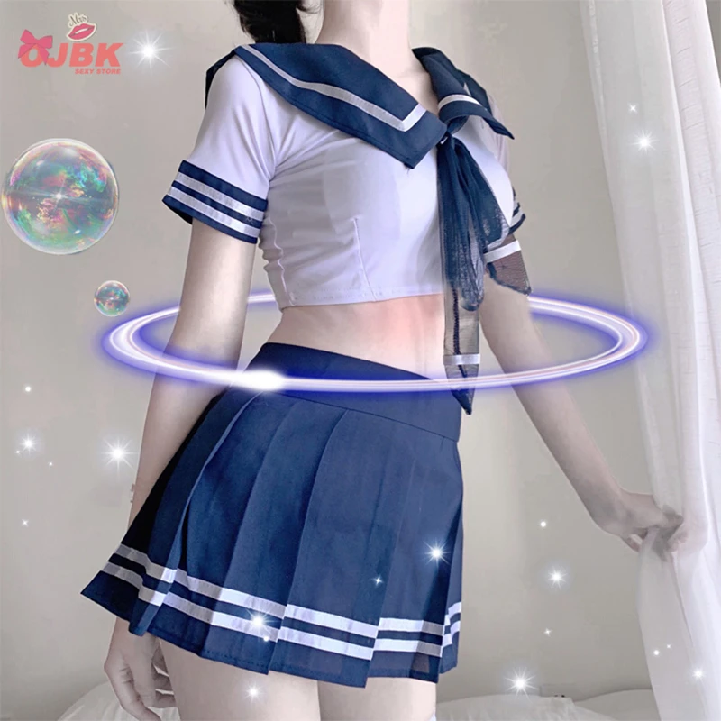 OJBK Women Sexy Cosplay Lingerie Student Uniform School Girl Ladies ...