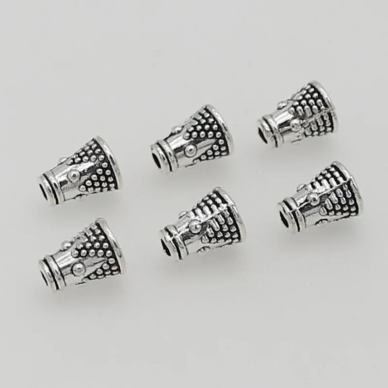 100pcs-lot-Handmade-Antique-Silver-Cone-Shape-Bead-Caps-Manual-Zinc ...