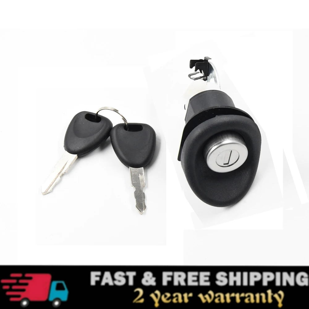 For Dacia Renault Logan Sandero Tailgate Trunk Back Lock With Two Keys ...