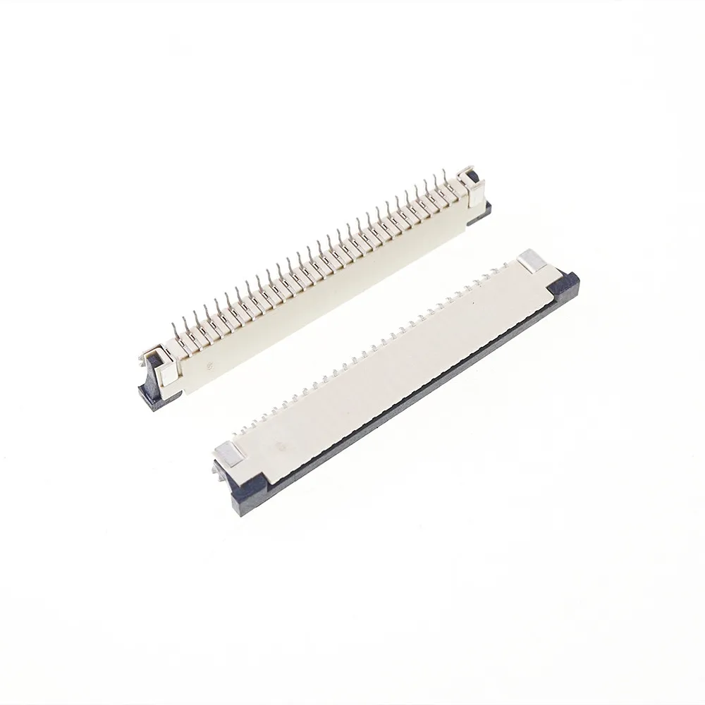 100 Pcs 30 핀 1.0mm 0.039 "피치 FFC/FPC 커넥터 직각 SMT / SMD ZIF 상단 접촉 스타일 ...