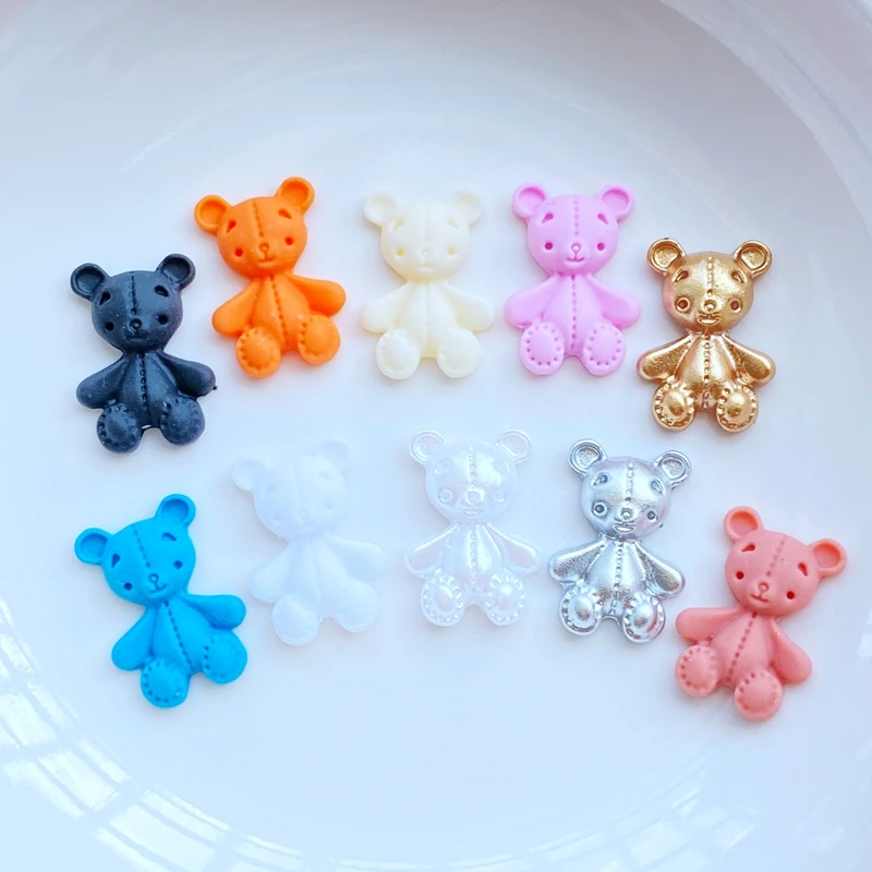 50Pcs-New-Cute-Resin-Mini-Mixed-Bear-Flat-back-Cabochon-Scrapbook ...