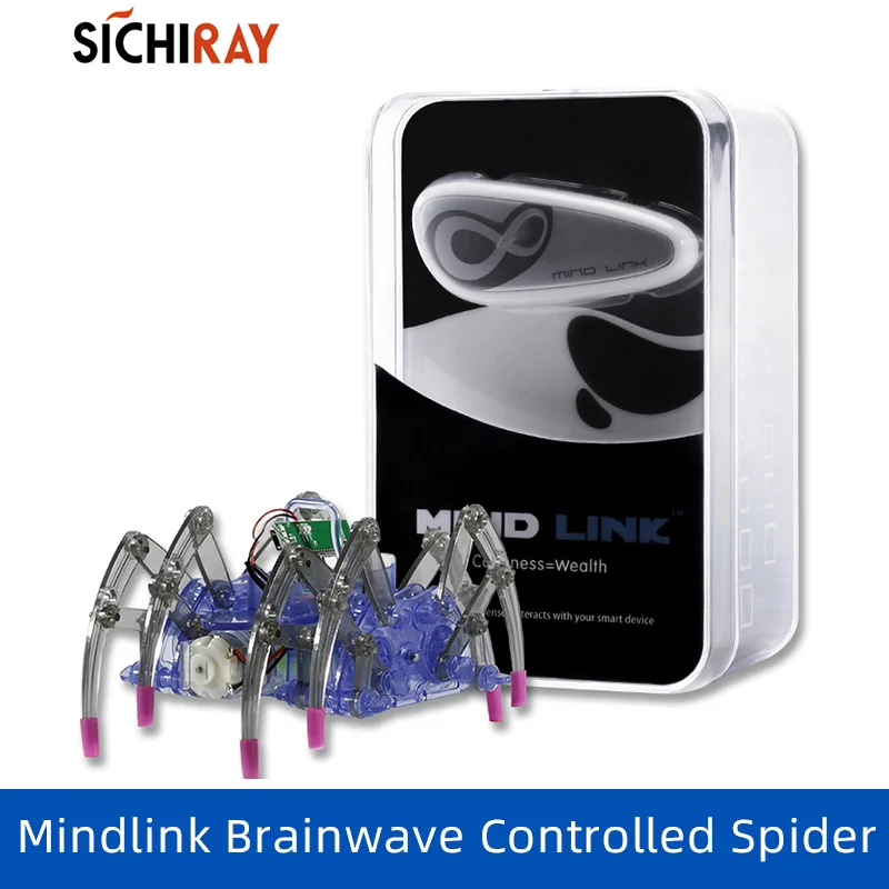 Mindlink Mind Control Toys With Spider Robot For Kids Eeg Headset Brain ...