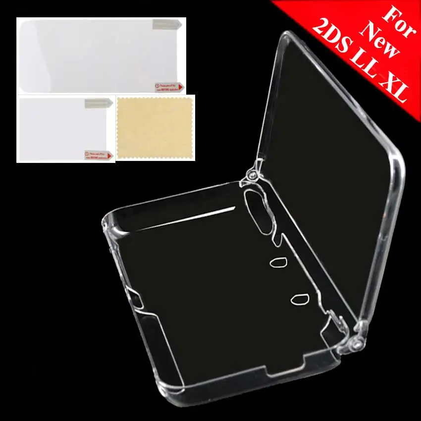 Clear-Crystal-Shell-For-New-2DS-3DS-LL-XL-Transparent-Protective-Cover ...