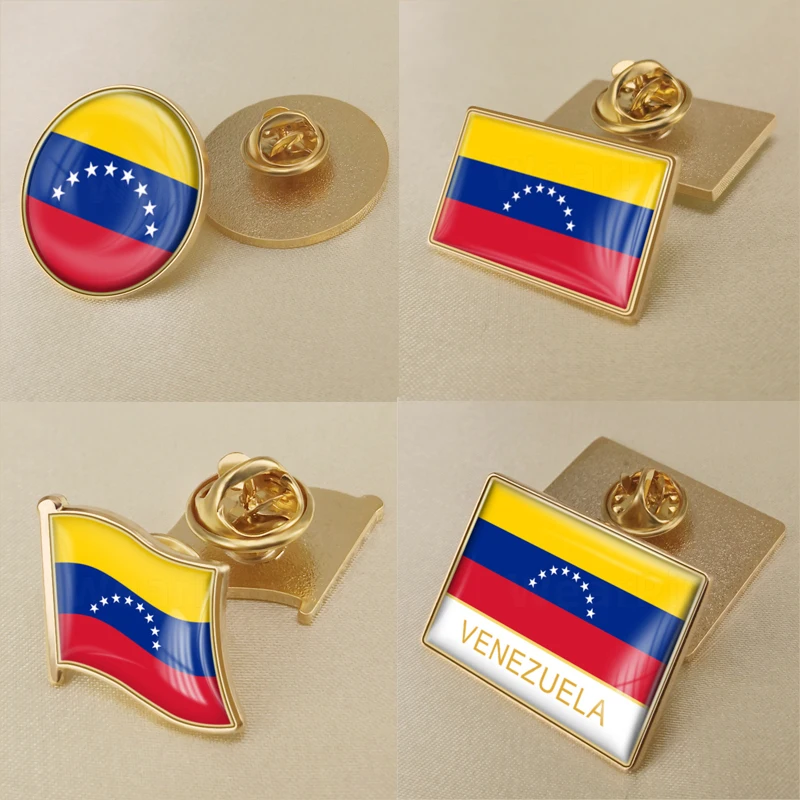 Coat-of-Arms-of-Venezuela-Venezuelan-Map-Flag-National-Emblem-Brooch ...