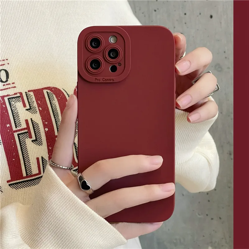 INS-Vintage-Red-Camera-Protection-Phone-Case-Soft-Liquid-Silicone-Back ...