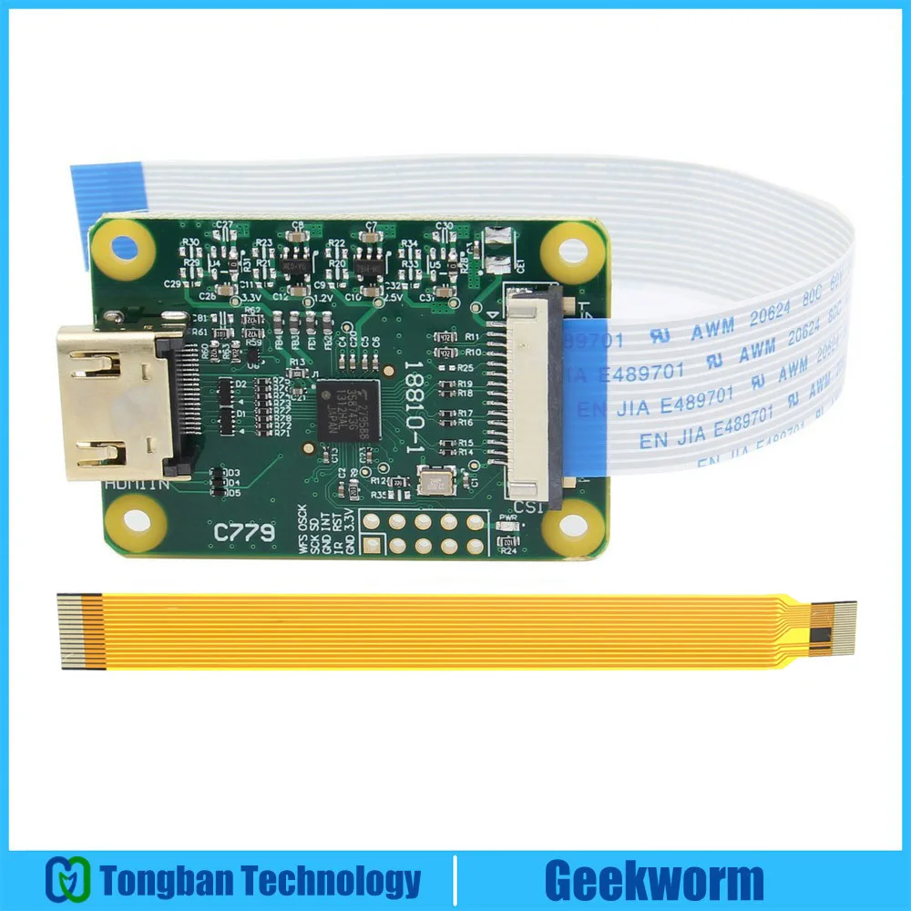 Hdmi-to-CSI-2-Adapter-Board-C779-with-15-pin-FFC-cable-for-Raspberry-Pi ...