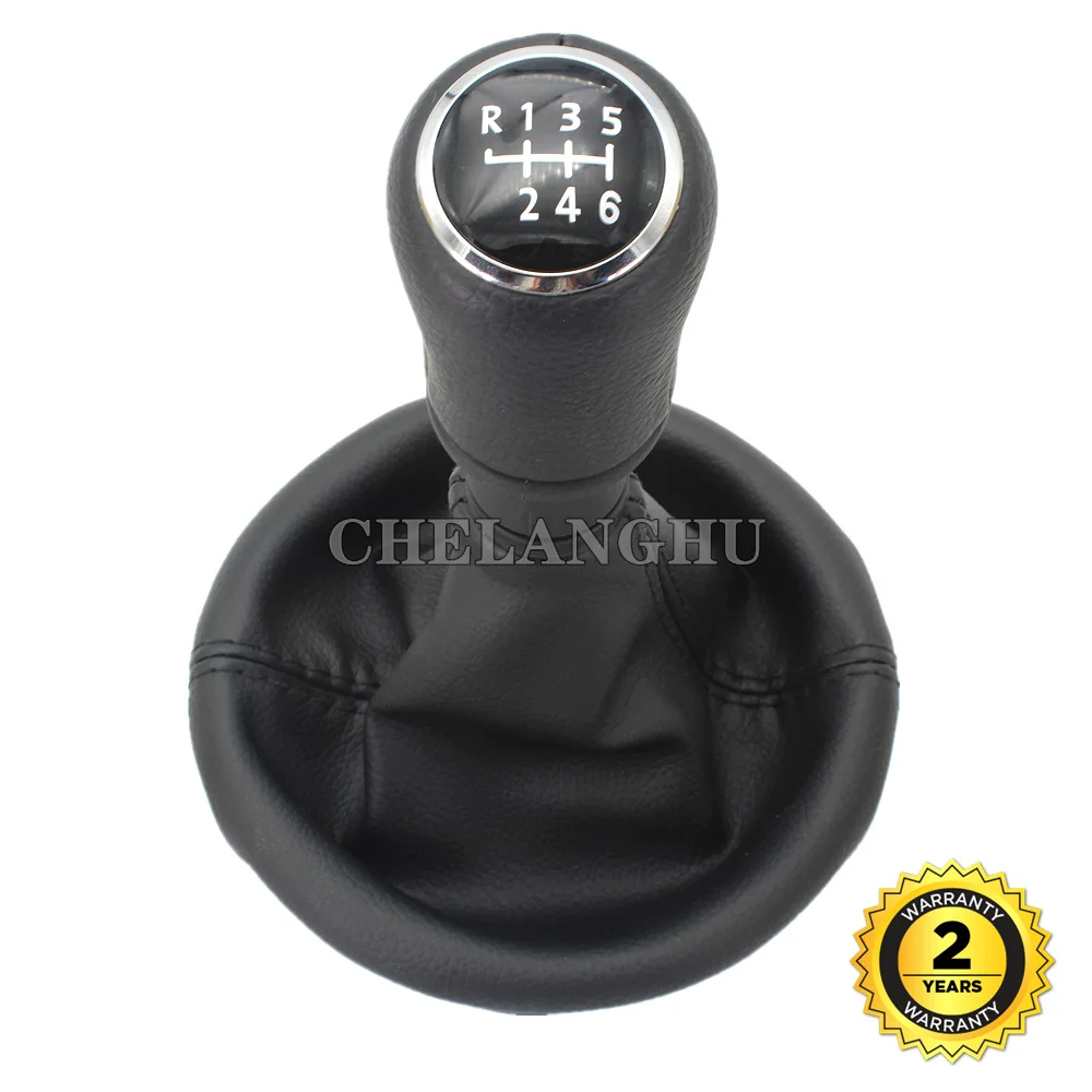 5 / 6 Speed Gear Shift Knob With PU Leather Boot For VW Transporter ...
