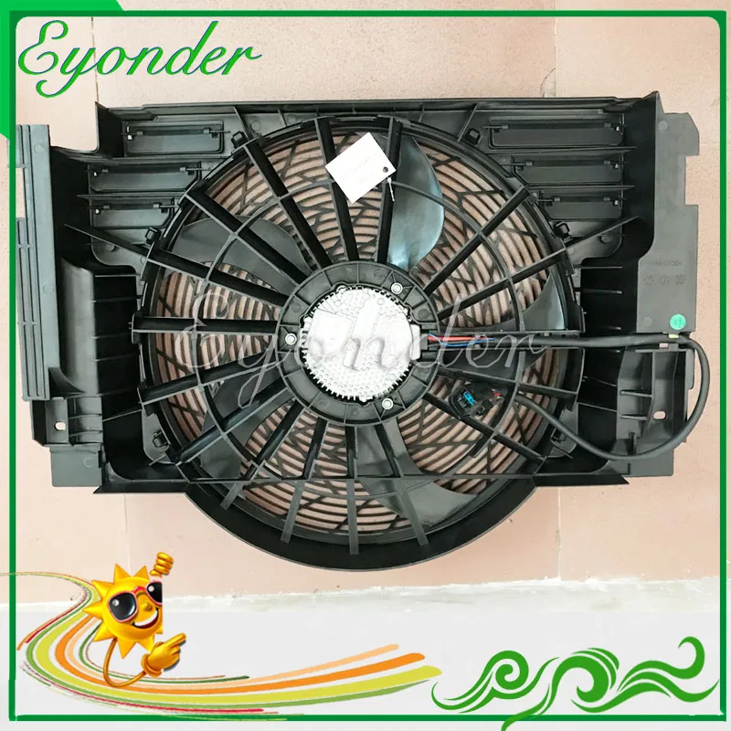 Cooling System Air Conditioning Ac Condenser Radiator Fan Assembly For ...