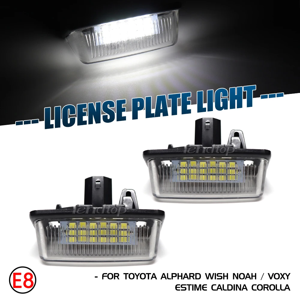 2Pcs-LED-License-Plate-Light-For-Toyota-Corolla-Crown-S180-Noah-Voxy ...
