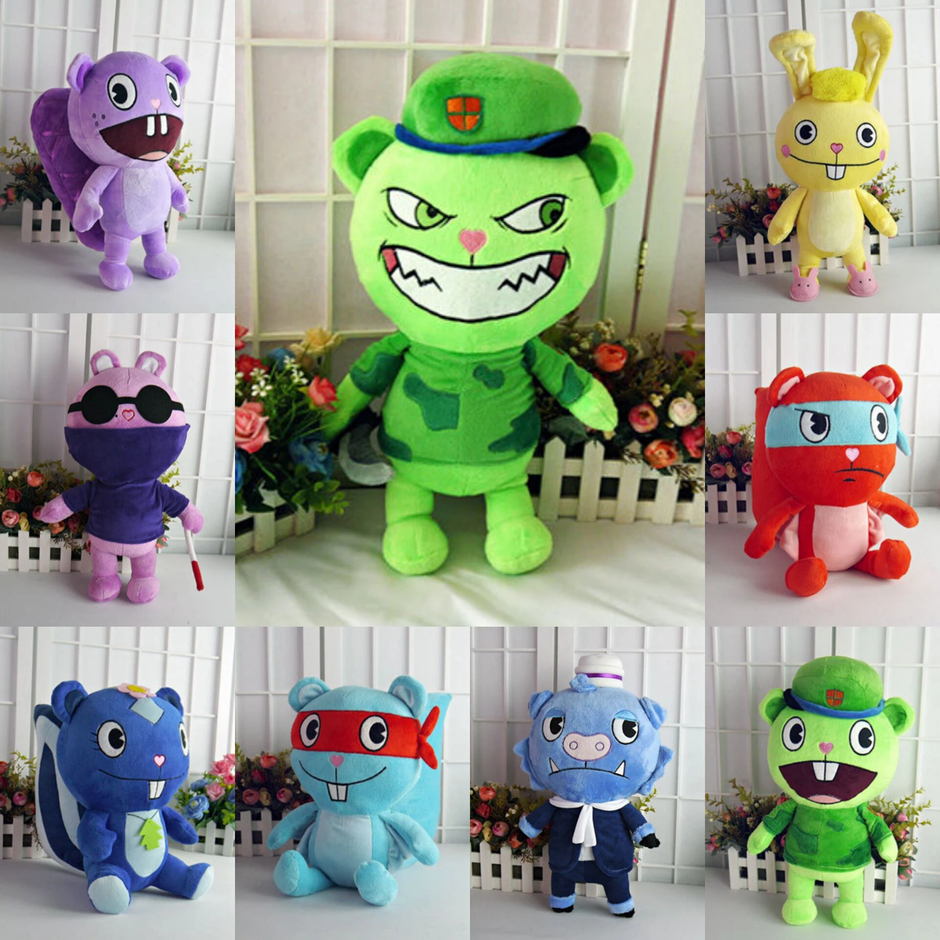28Cm Kawaii Happy Tree Friends Plush Dolls Cartoon Anime Plush Toys ...