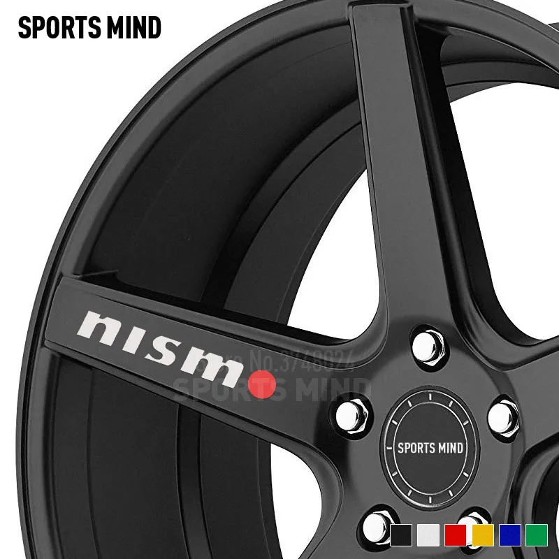 5 X Wheels Rims Car Stickers Decal Drift JDM Car Styling For Nissan ...