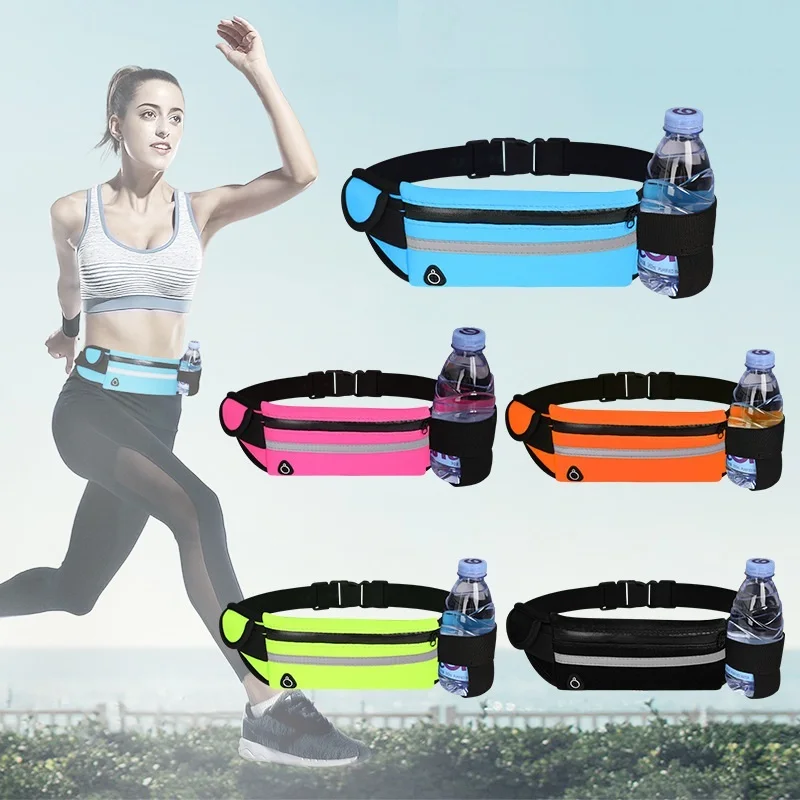 Sports Running Waist Bag Portable Jogging Cycling Gym Belt Bag With