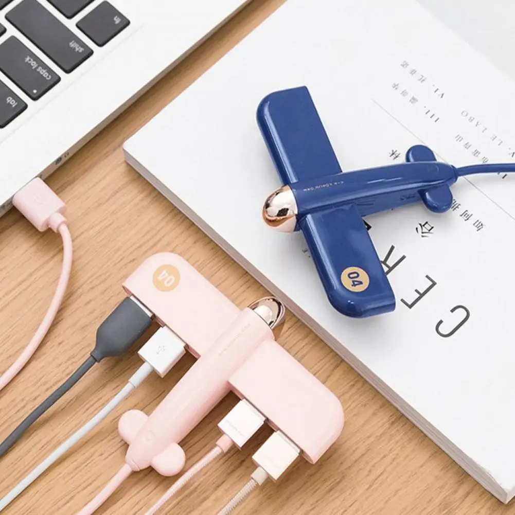 Portable-4-Ports-USB-2-0-3-0-HUB-Usb-Hub-Cute-Aircraft-Shape-USB ...
