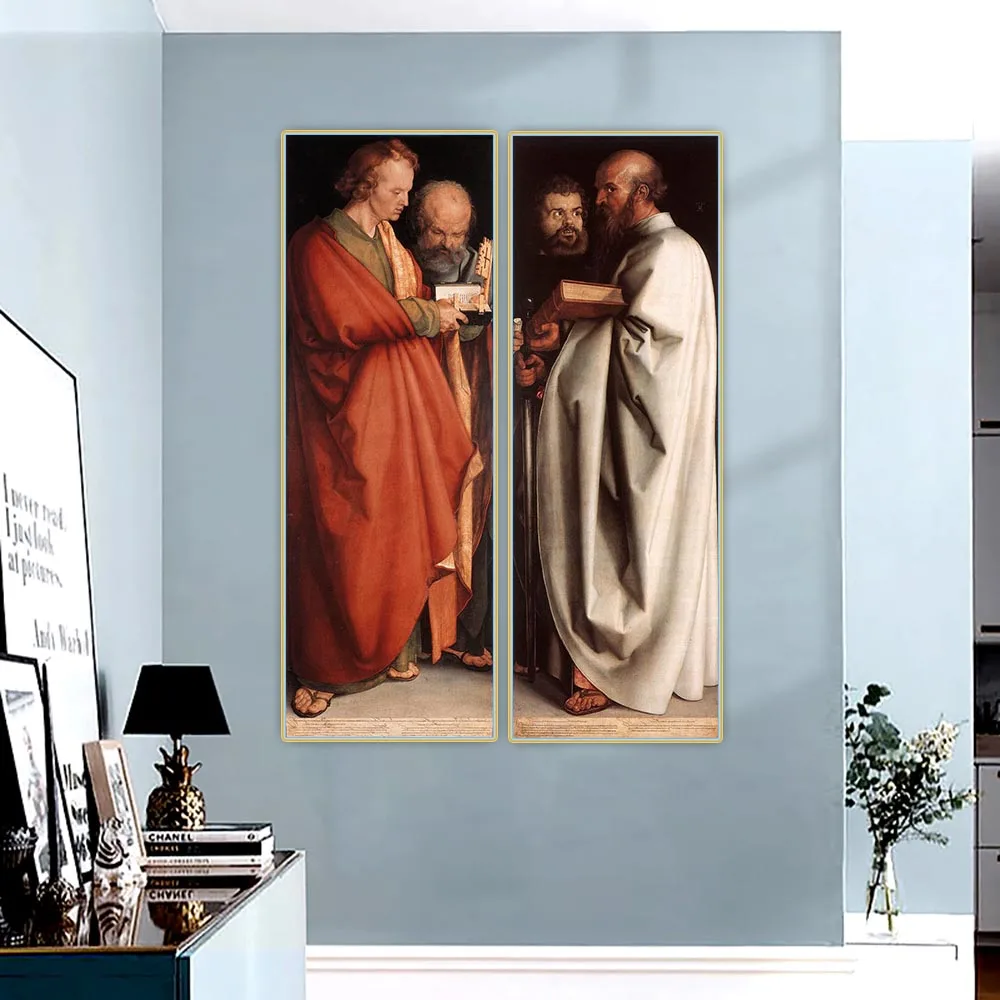 Albrecht Dürer "the Four Apostles, 1526" Famous Canvas Oil Painting Aesthetics Artwork Picture ...