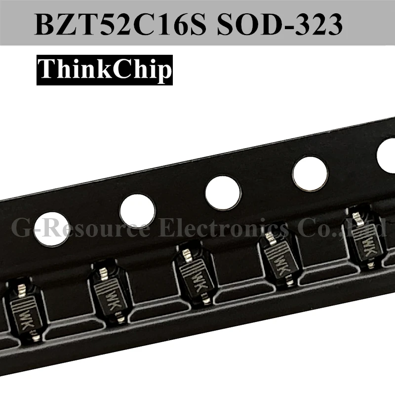 (100pcs) BZT52C16S SOD 323 SMD 0805 전압 안정화 다이오드 16V (마킹 WK)|교체부품&액세사리 ...