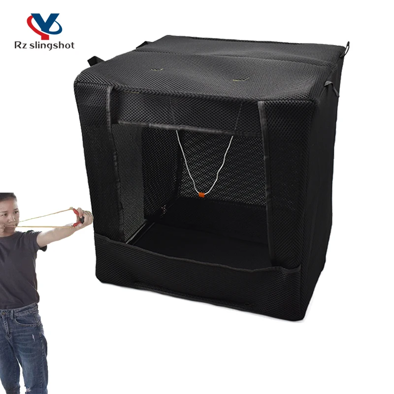 Portable-Slingshot-Target-Box-Black-Foldable-Full-silence-Cloth-Ammo ...