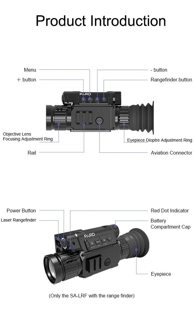 PARD SA35LRF тепловизор прицел с дальномером лазерная указка водонепроницаемый для охоты на ...